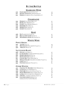 Wine Menu – Cafe Lucci
