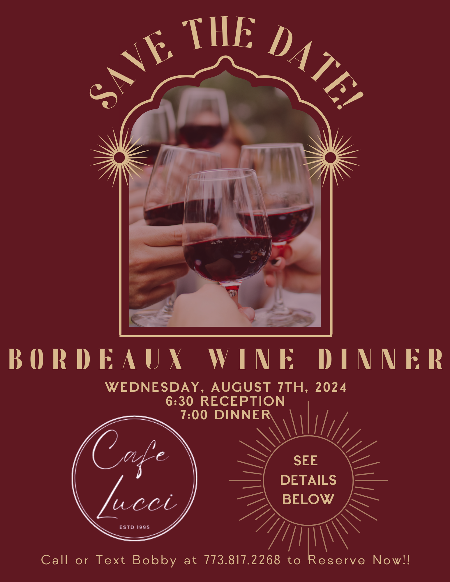 Upcoming Events – Cafe Lucci